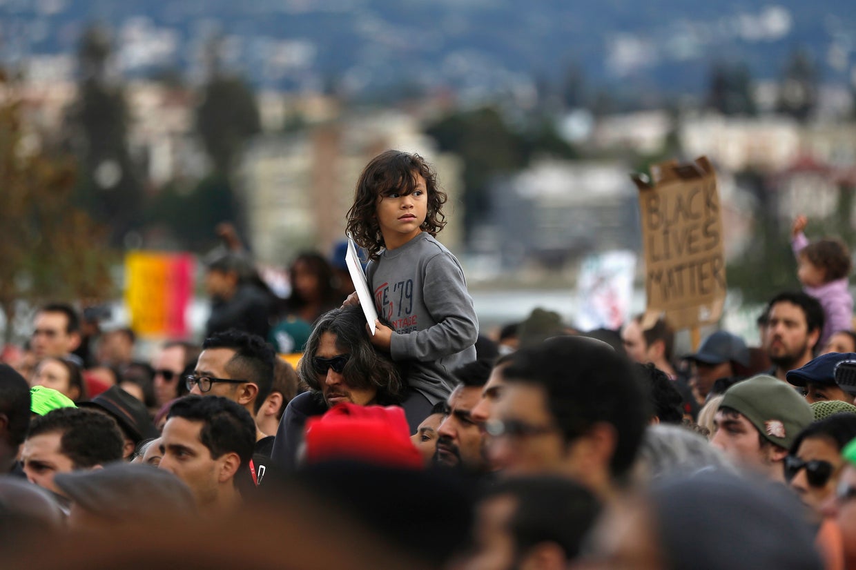 "Enough is enough": Tens of thousands march to protest police violence ...