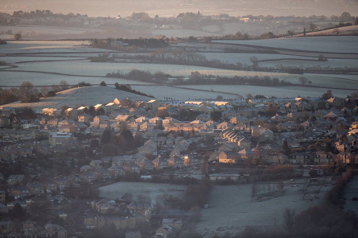 First snowfall in Britain