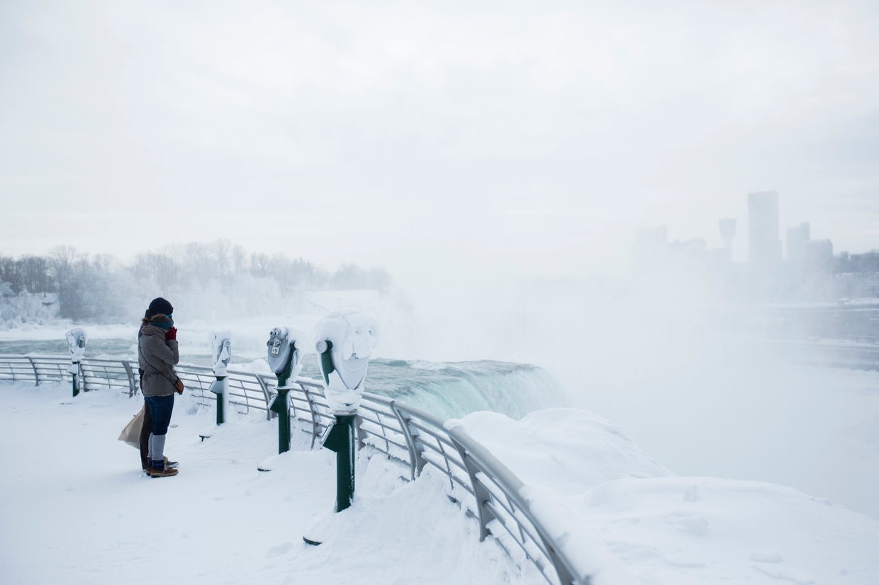 Niagara Falls beautiful frozen winter wonderland