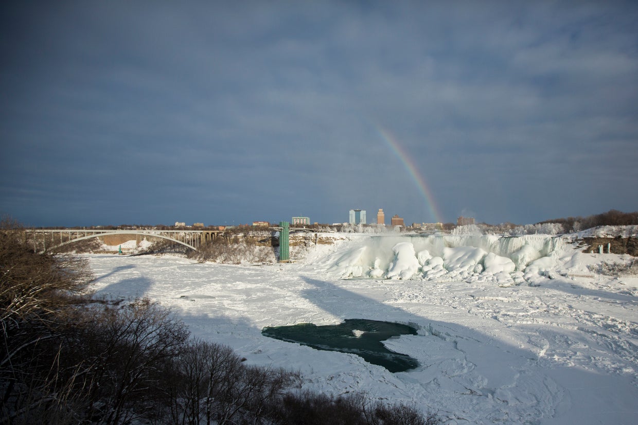Niagara Falls beautiful frozen winter wonderland