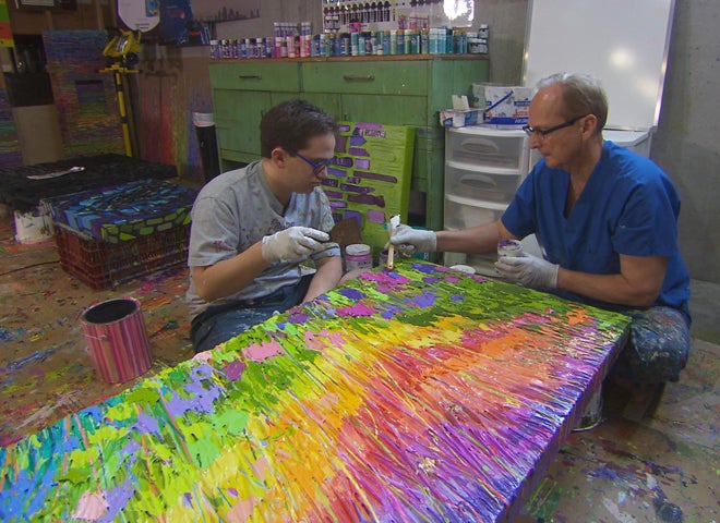 The works of blind artist Jeff Hanson