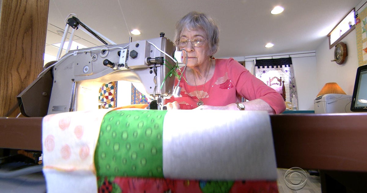 Quilter puts love into every stitch - CBS News