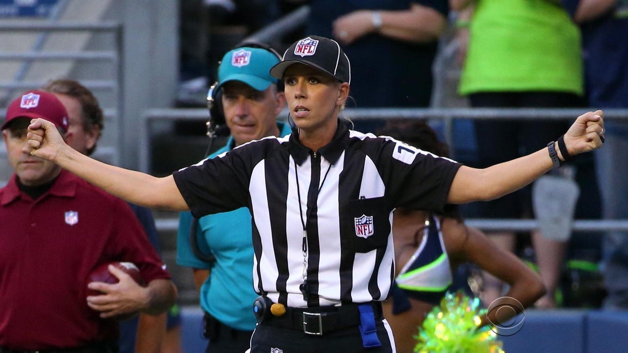 Against the odds, wife and mom of 3 now NFL referee - CBS News