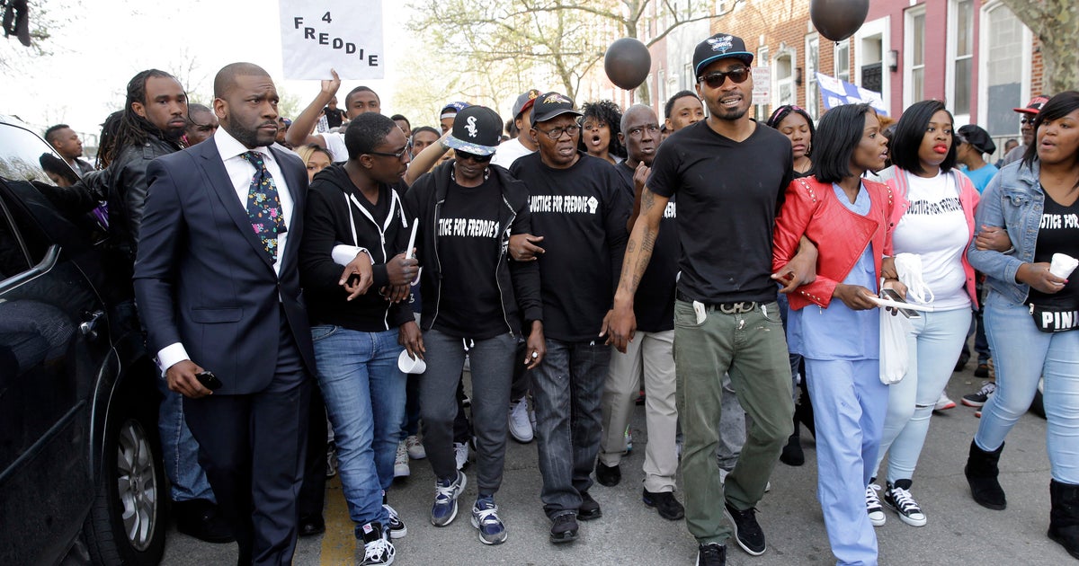 Protests grow in Baltimore over death of man in police custody - CBS News