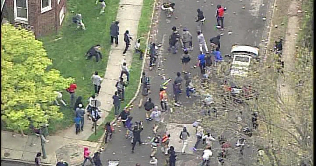 Baltimore riots a response to police bullying, protester says - CBS News