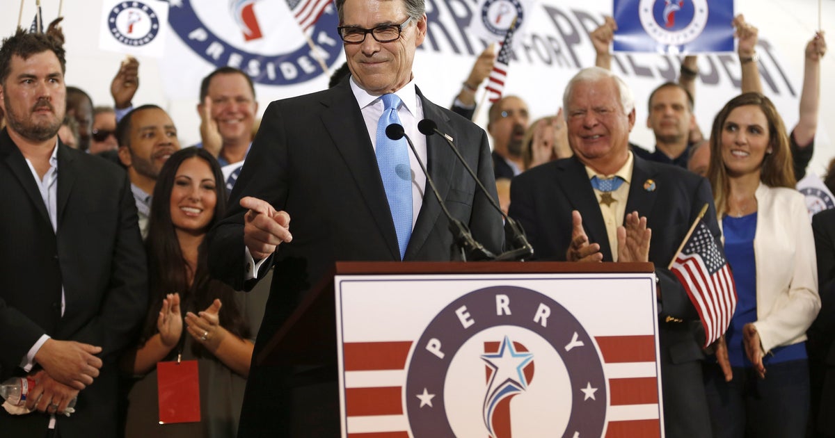 Election 2016: Rick Perry launches second run for president - CBS News