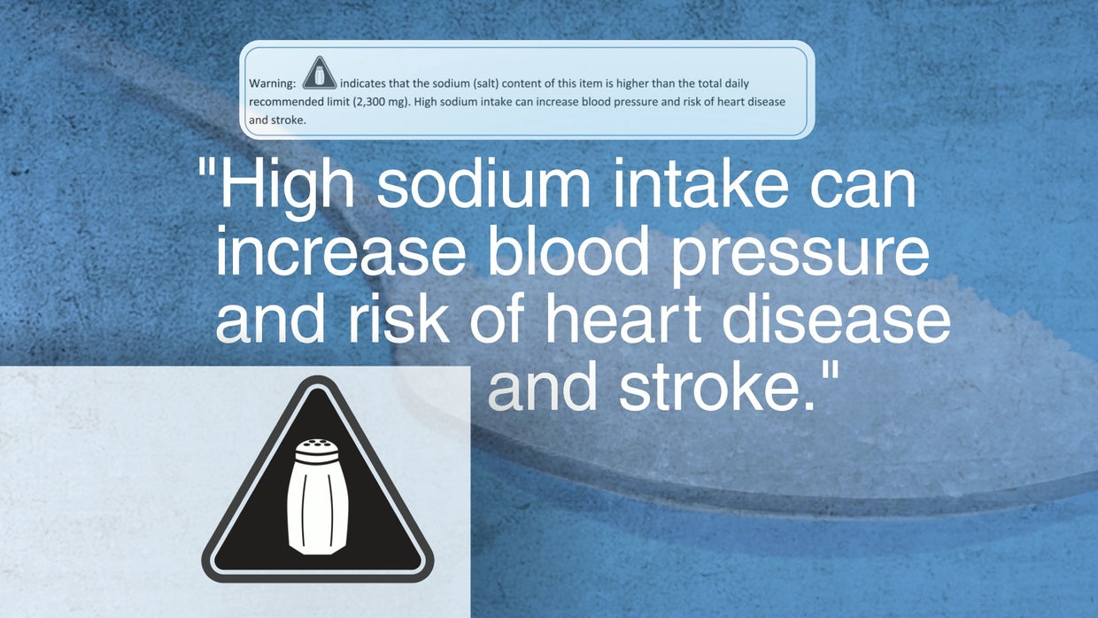 New York City mulls high-sodium warnings on menus - CBS News