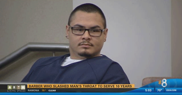 California barber who slashed customer's throat gets 10 years in prison ...