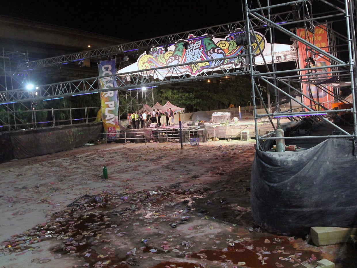 Hundreds hurt in fire at Taiwan water park