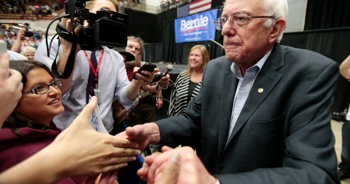 The view from Brooklyn: Sanders' nationwide gathering - CBS News