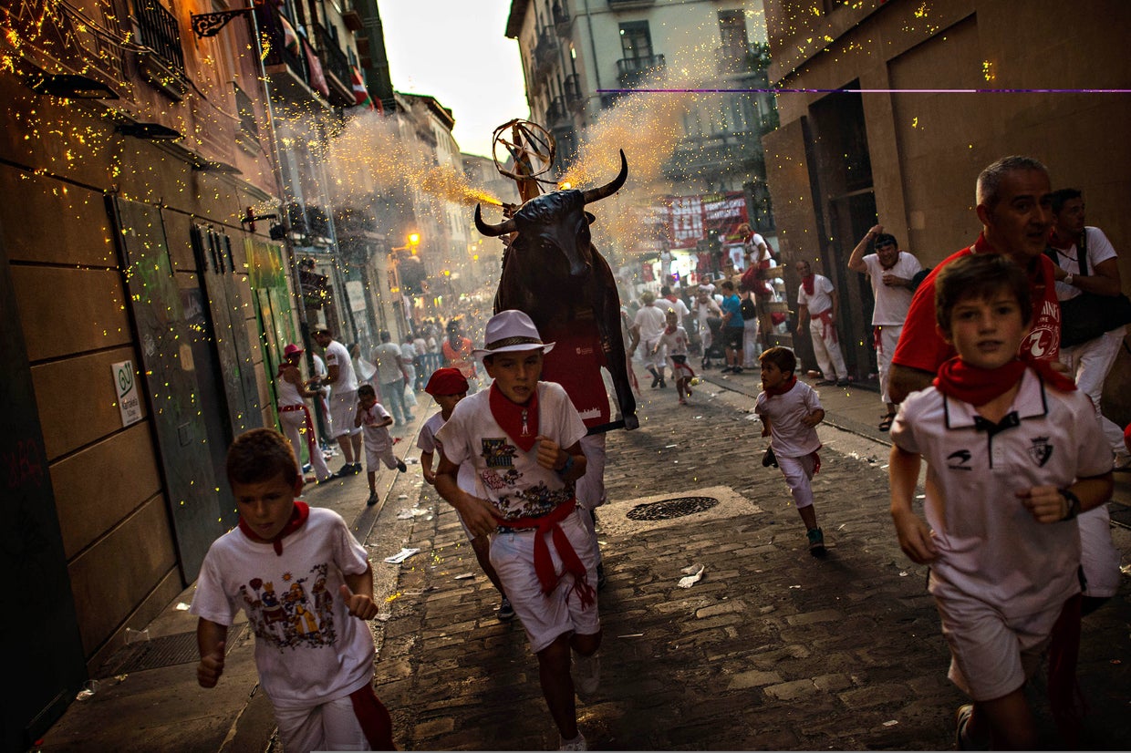 Risking life and limb in Pamplona's running of the bulls