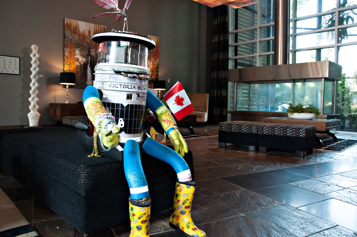 Life and times of the hitchhiking robot before his untimely demise