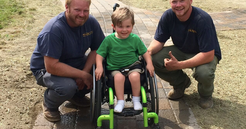 Paralyzed 3-year-old makes a special wish - CBS News