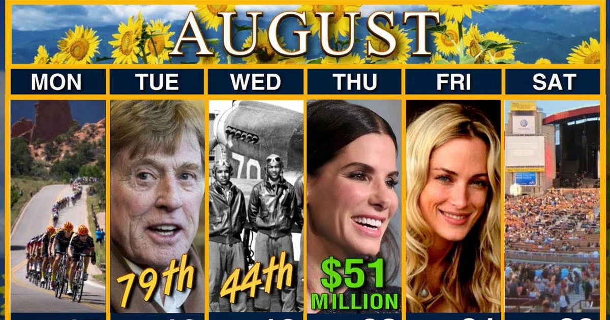 Calendar: Week of August 17 - CBS News