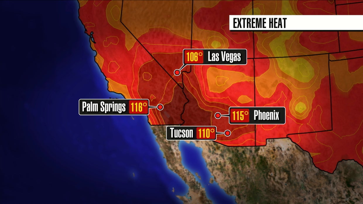 Heat Wave Scorches Western U S With Record High Temps Cbs News