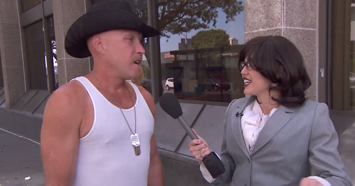Watch Miley Cyrus go in disguise to report on herself - CBS News