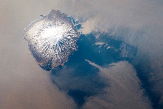 Volcanic eruptions seen from space