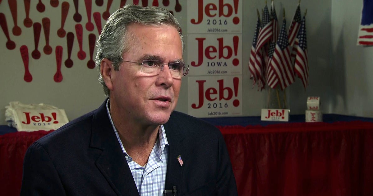Jeb Bush: Gun control advocates "acting on their heart" - CBS News