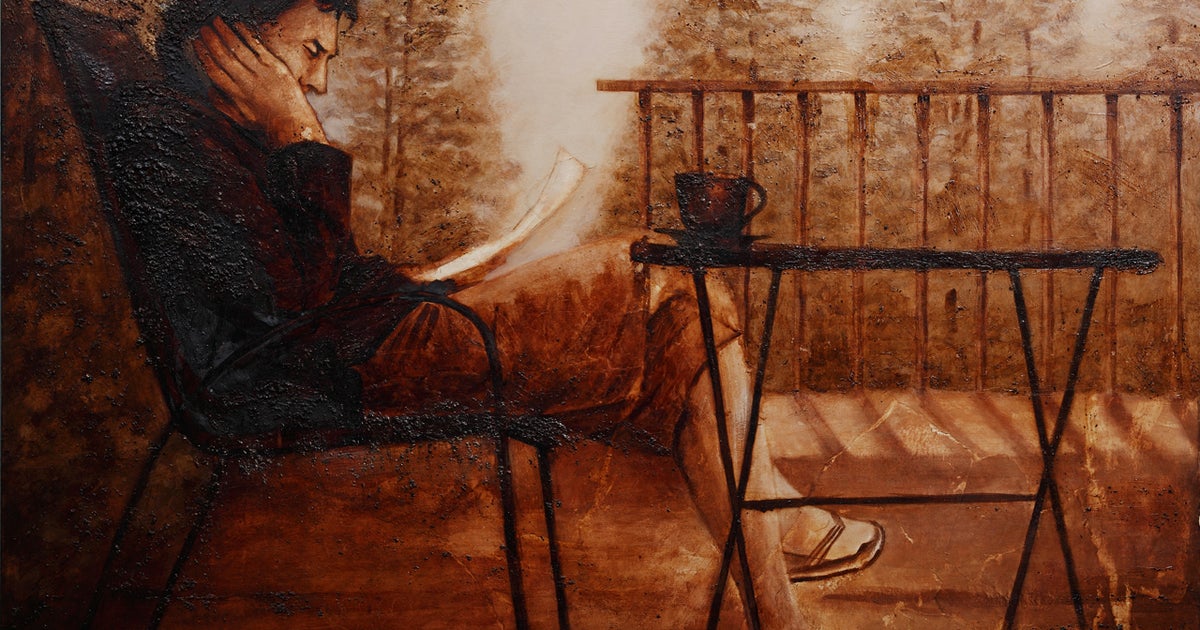 Art made from coffee