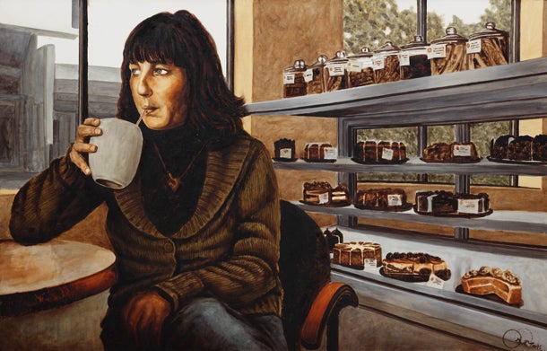 Art made from coffee