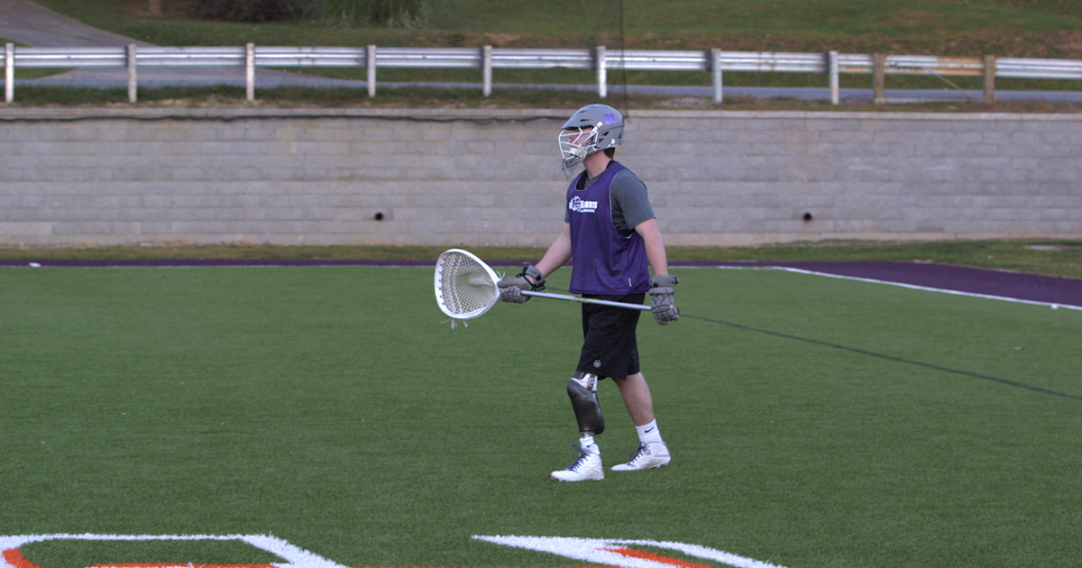 Cancer survivor, amputee, college athlete: "I can beat anything" - CBS News