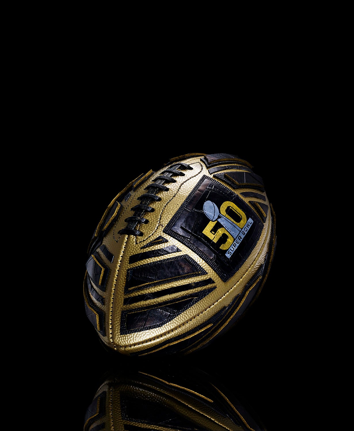 50 glam designer footballs for Super Bowl 50