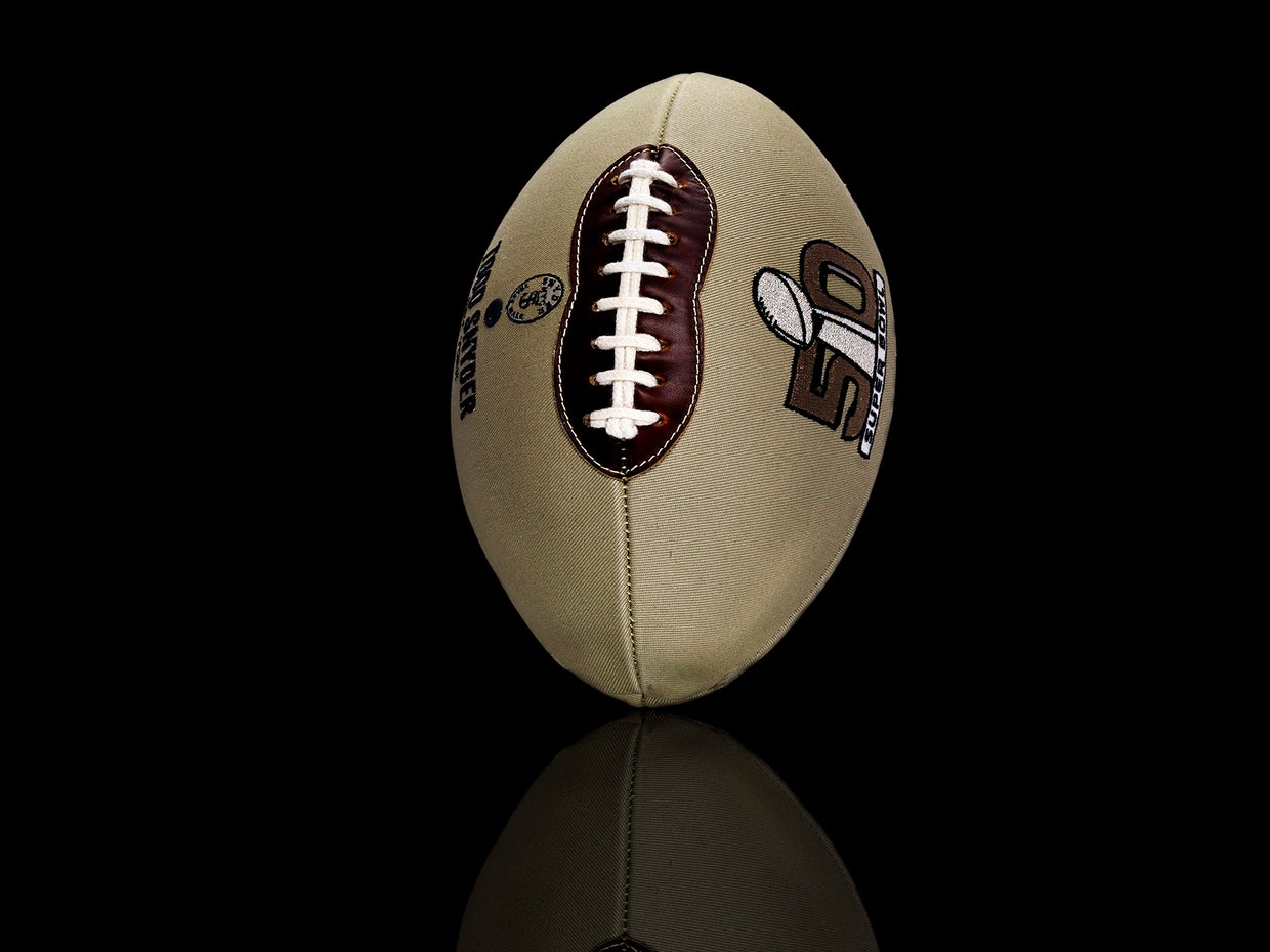 50 glam designer footballs for Super Bowl 50