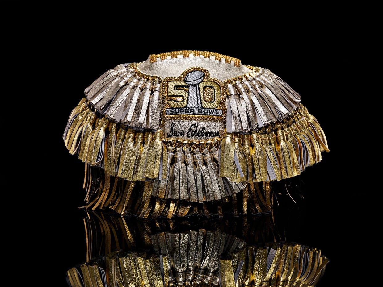 50 glam designer footballs for Super Bowl 50