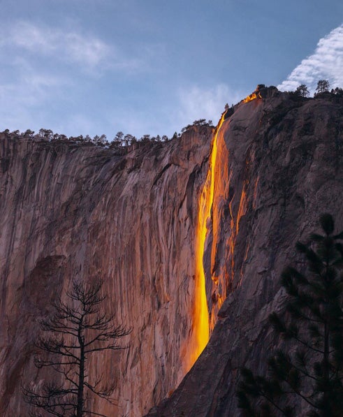 Yosemite's spectacular "firefall"