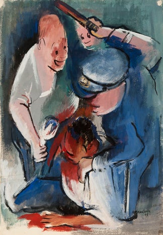 Abstract artist Norman Lewis