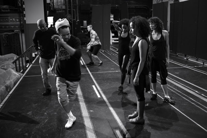 Backstage at the Broadway musical "Shuffle Along"