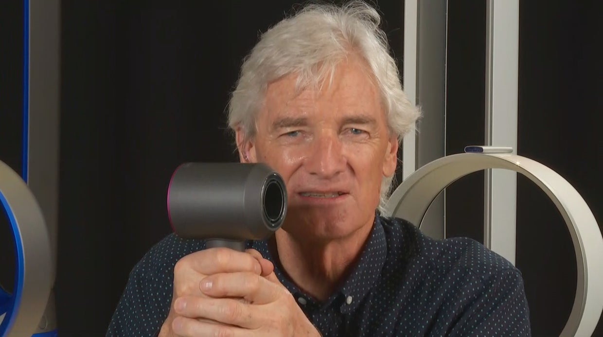 Dyson's new invention aims to blow you - and bad hair days - away - CBS ...