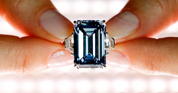 "Oppenheimer Blue" diamond sells for new per-carat record at auction in ...