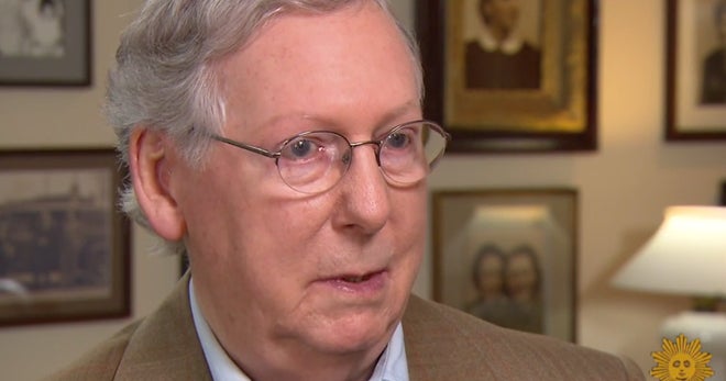 Mitch McConnell on Trump and divisiveness in politics - CBS News