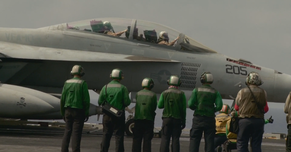 What the fight against ISIS looks like from above ground - CBS News