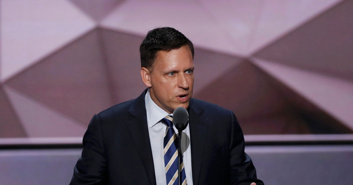 Reports: Peter Thiel to donate $1.25 million to Trump campaign - CBS News