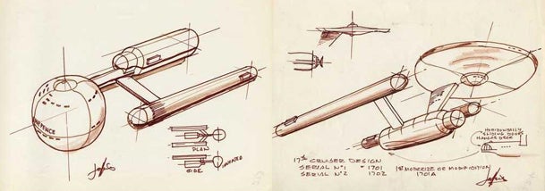 Evolution of the Starship Enterprise