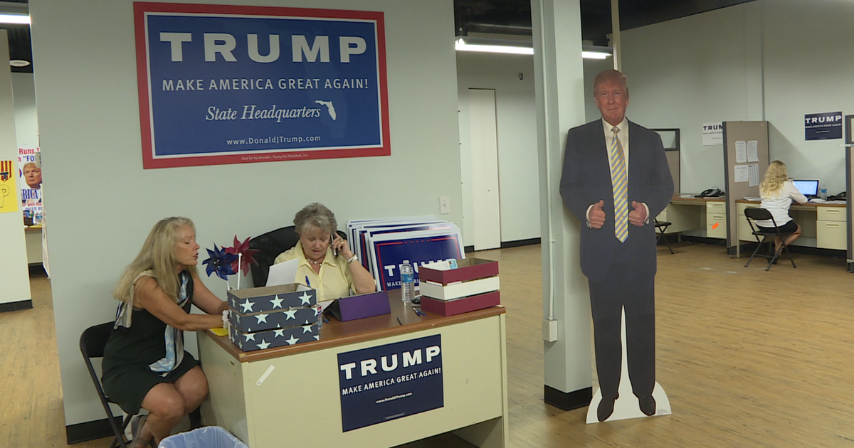 Trump and Clinton campaigns in Florida show stark differences - CBS News