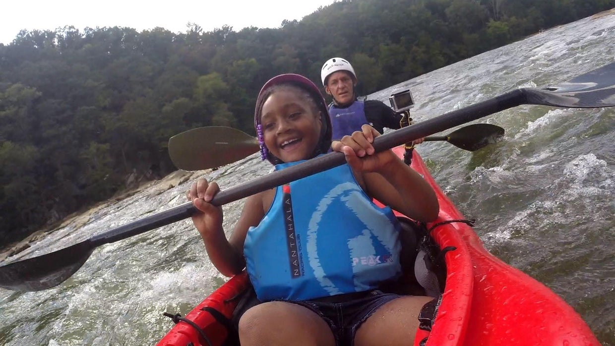 Olympian and 7-year-old forge gold medal-worthy friendship - CBS News