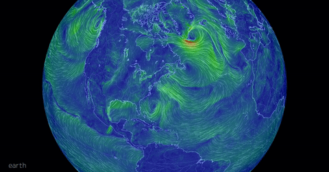 Beautiful Earth visualization shows the world's weather in motion - CBS ...