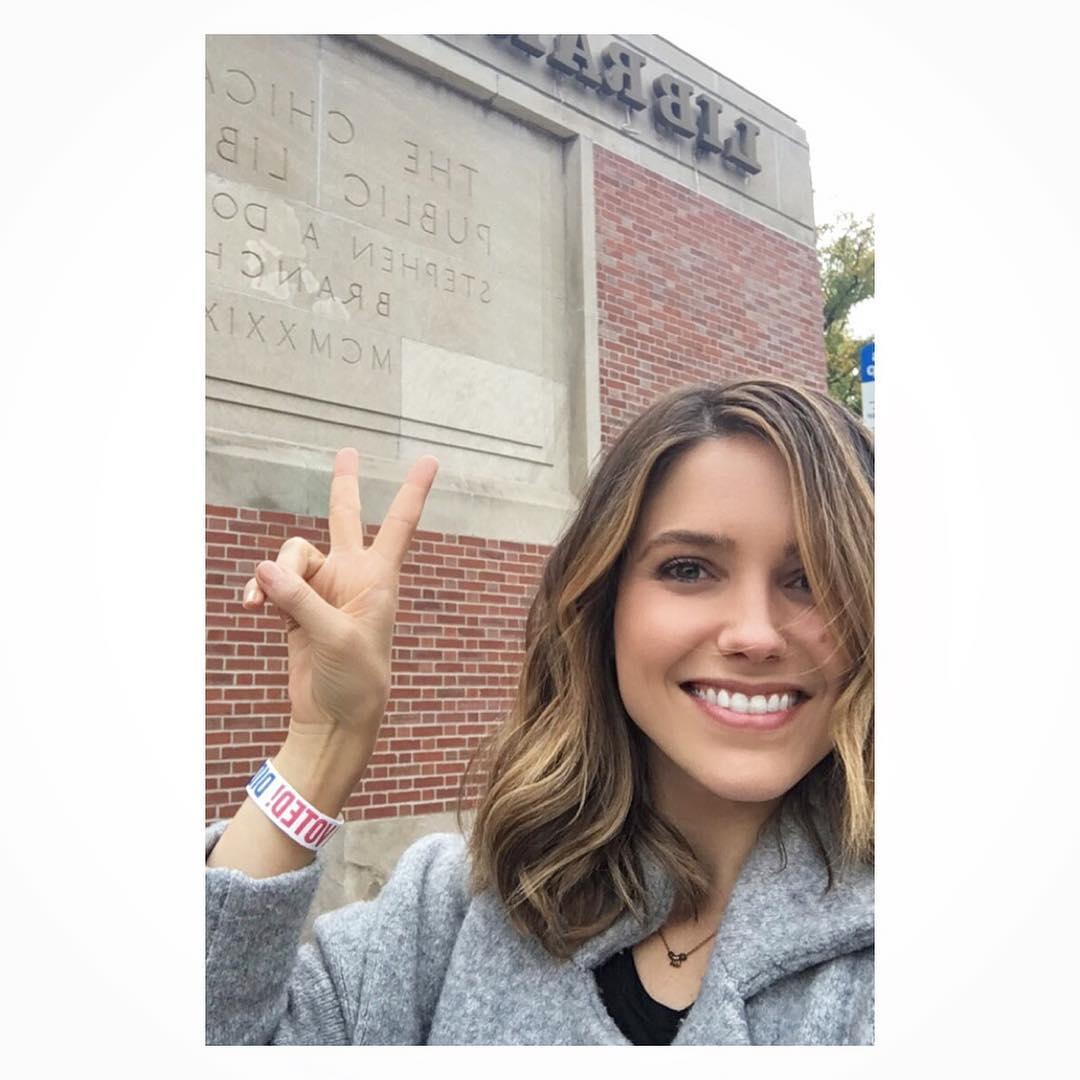 Celebrity voting selfies