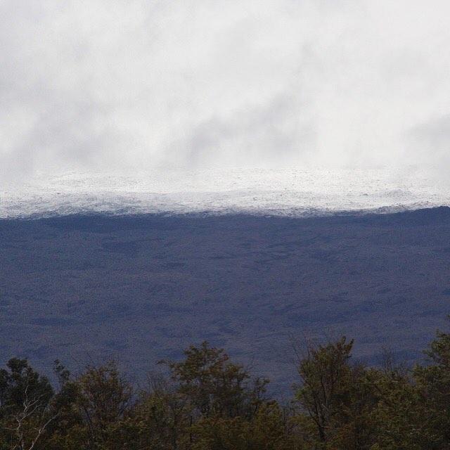 Stunning snow-blanketed Hawaii