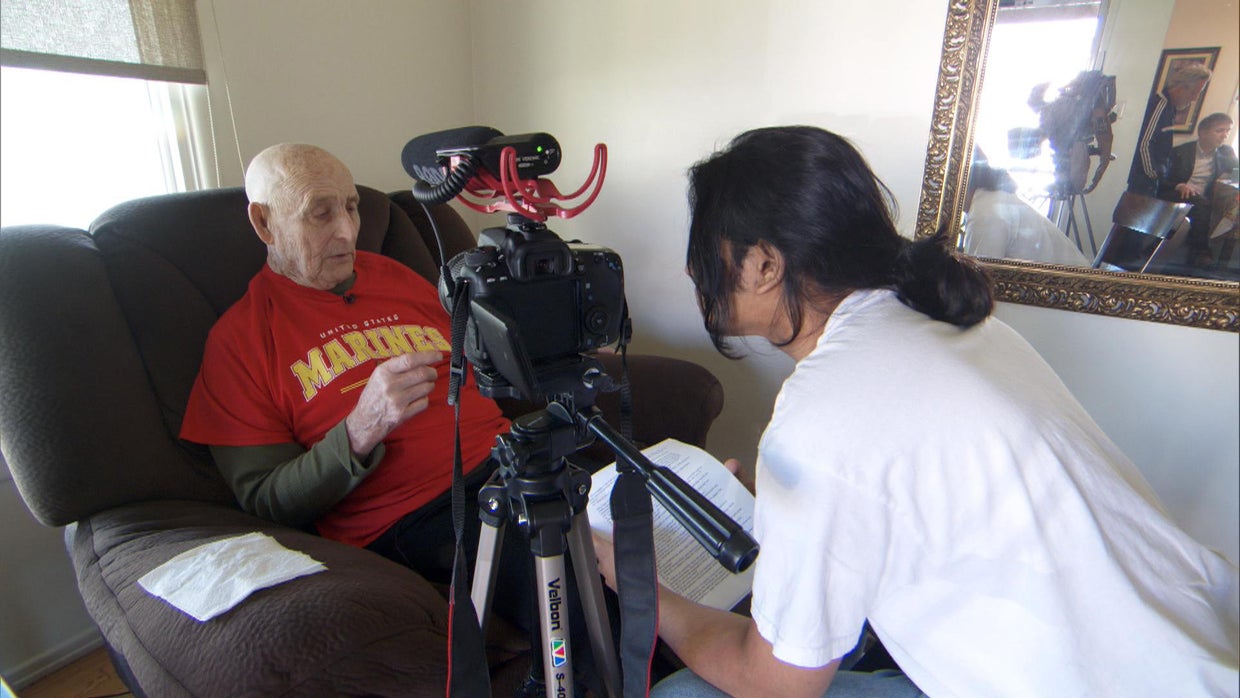 Why one young man made it his mission to interview WWII veterans - CBS News