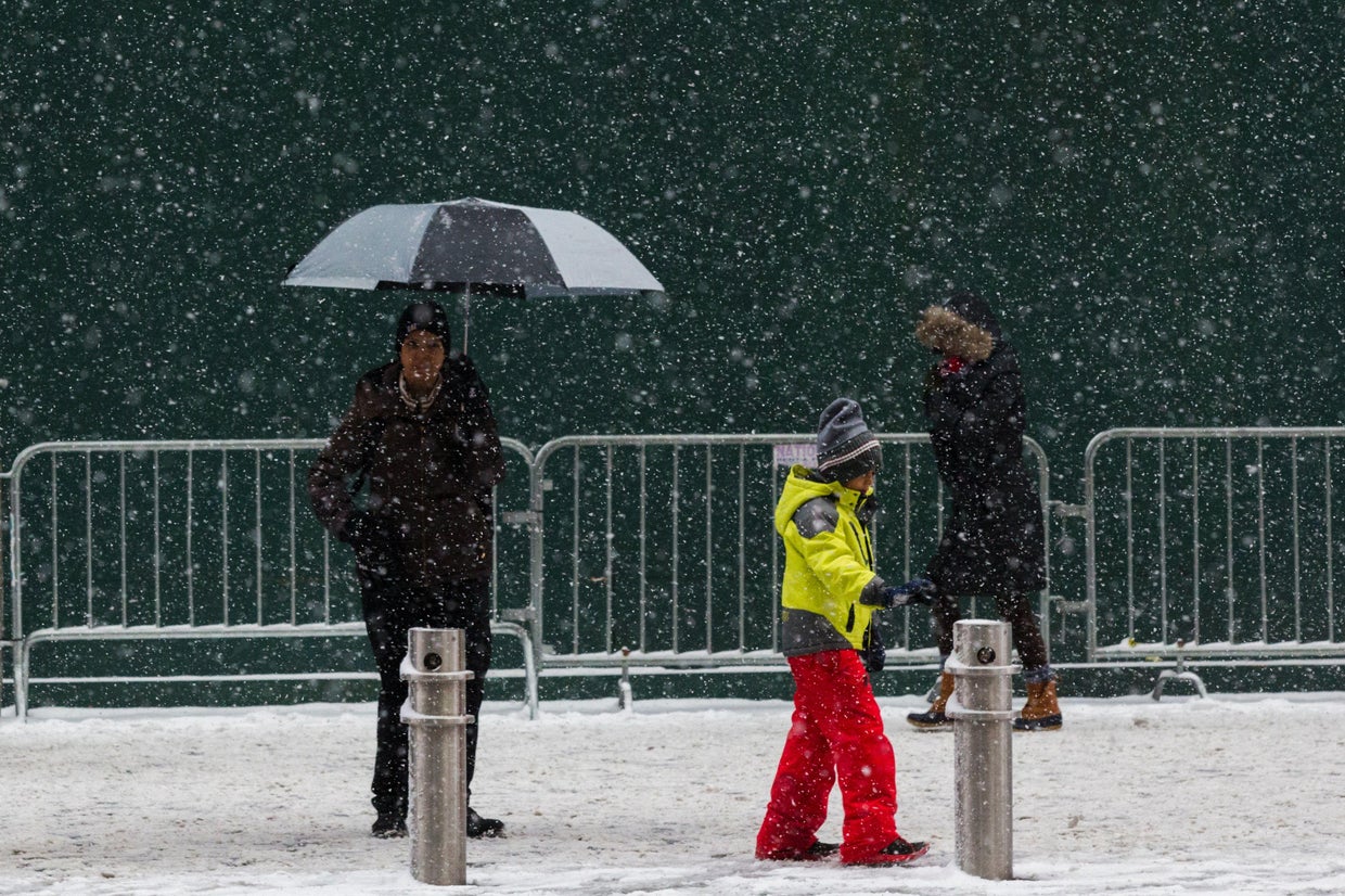 Severe winter storms pound both East Coast, West Coast - CBS News