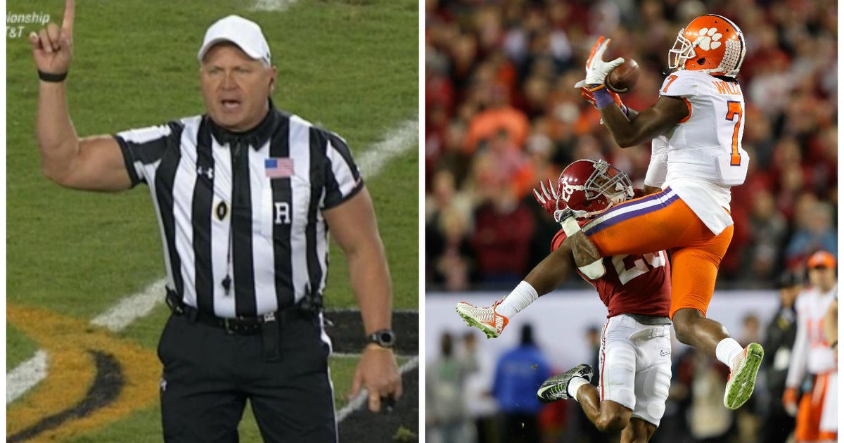 Buff referee Mike Defee steals show as Clemson Tigers beat Alabama ...