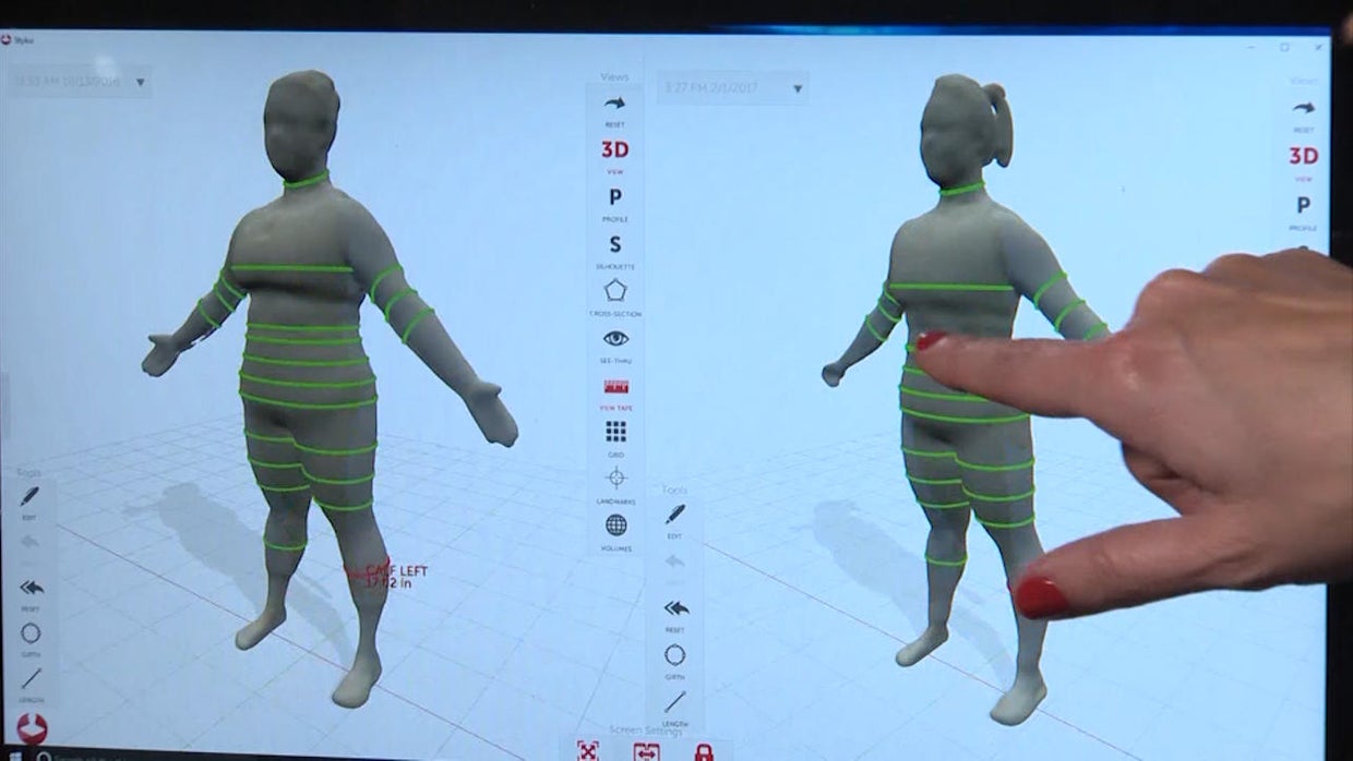 Can 3D body scanners help with weight loss, fitness? - CBS News