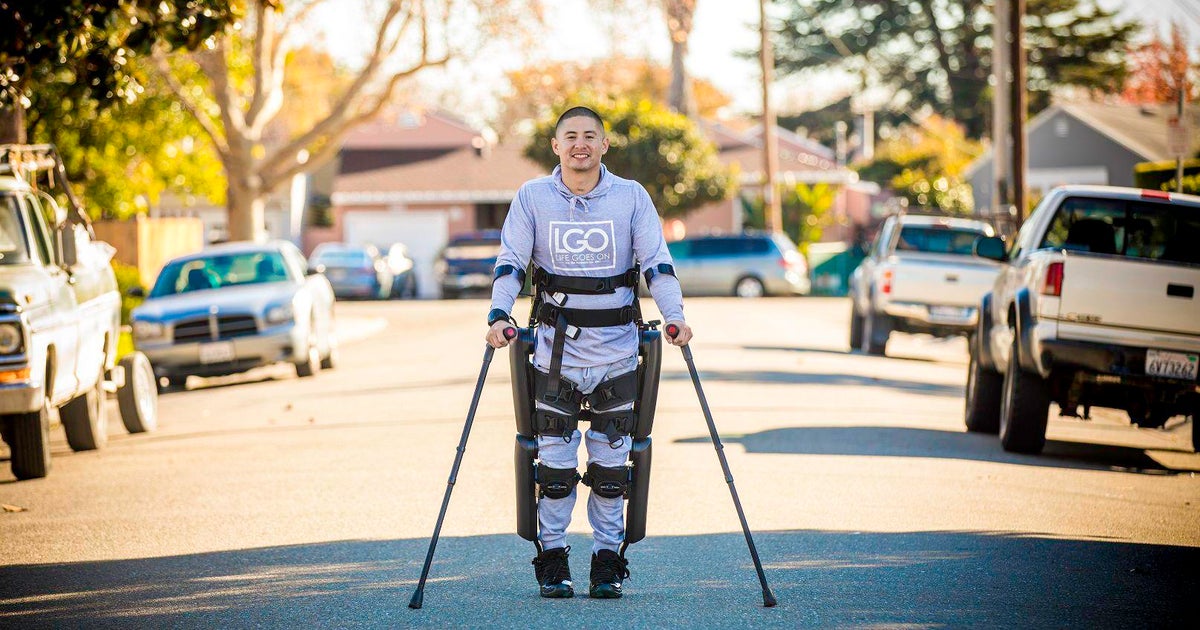 Robotic legs give the paralyzed a new view of their world - CBS News