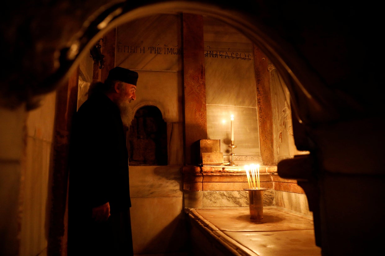 Historic restoration of Jesus' burial shrine
