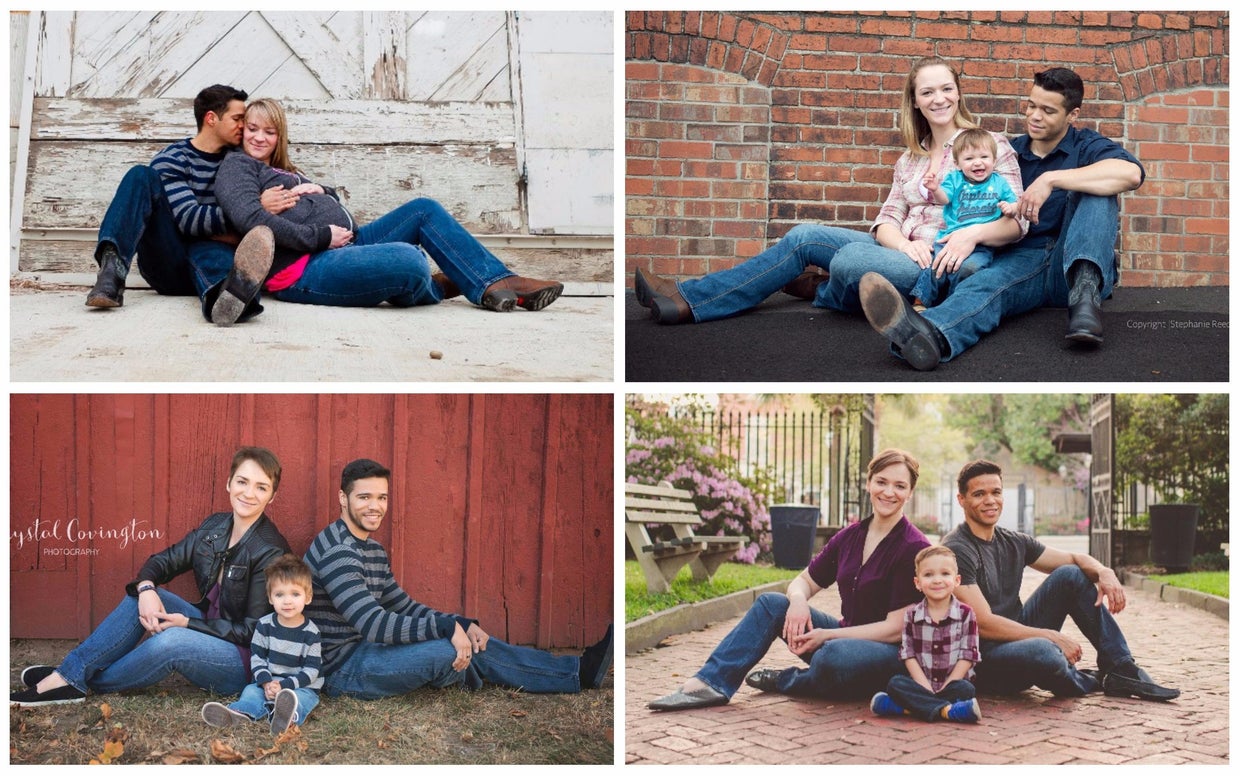 Divorced couple still takes a family portrait every year for their son ...