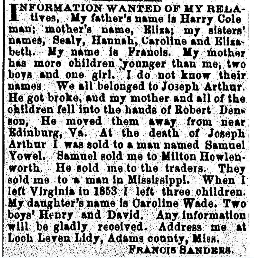 "Information Wanted"